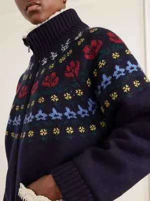 Sea Preston Crochet-trimmed Merino Wool-blend Jacket