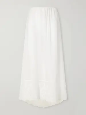Asymmetric Crepe Midi Skirts