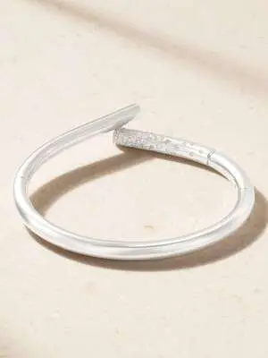 TABAYER Oera 18-karat White Diamond Bangle