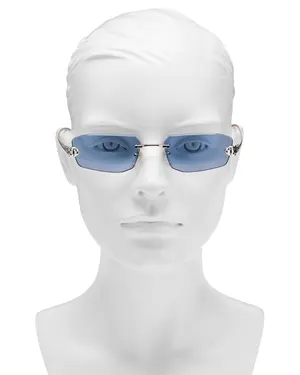 Cartier Rectangular Sunglasses, 56mm