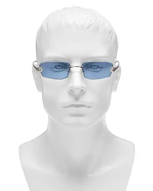 Cartier Rectangular Sunglasses, 56mm