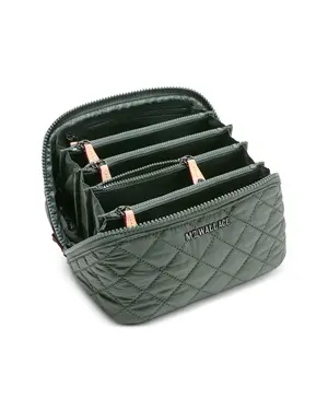 Mz Wallace Accordion Quilted Cosmetic Case
