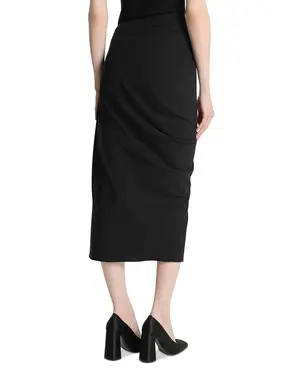 Michael Kors Strwocrep Wool-blend Bias Skirt