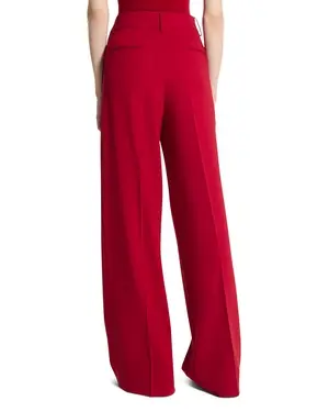 Michael Kors Pleated Wool-blend Slouch Pants