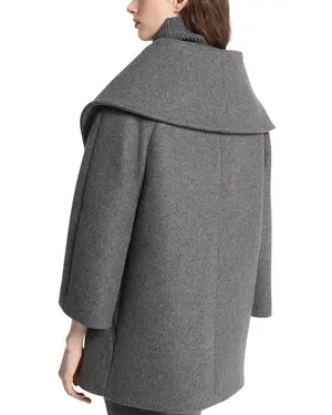 Michael Kors Portrait Collar Wool Peacoat