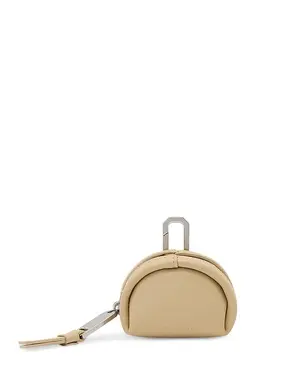 ALLSAINTS Rosalie Leather Airpods Case Bone White