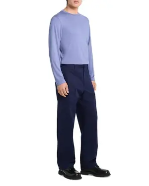 Theory Moonsoft Cotton Blend Straight Fit Chinos - Baltic