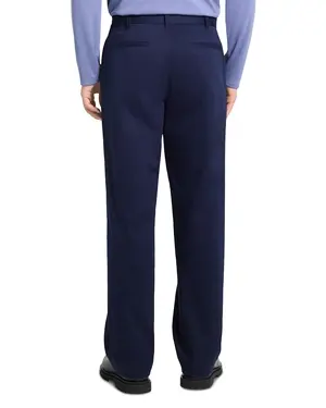 Theory Moonsoft Cotton Blend Straight Fit Chinos - Baltic