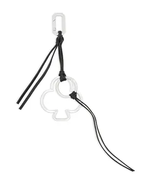 ALLSAINTS Club Metal Keyring - Black/silver