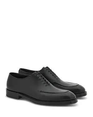 FERRAGAMO Lace Up Leather Oxfords
