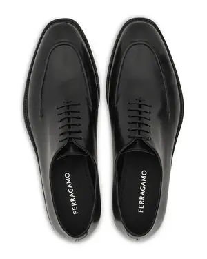 FERRAGAMO Lace Up Leather Oxfords