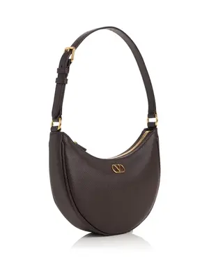 Valentino Garavani Vlogo Mini Leather Hobo Bag