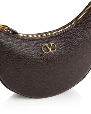 Valentino Garavani Vlogo Mini Leather Hobo Bag