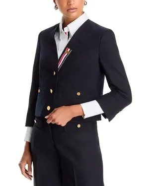 Thom Browne Wool V Neck Cardigan Jacket