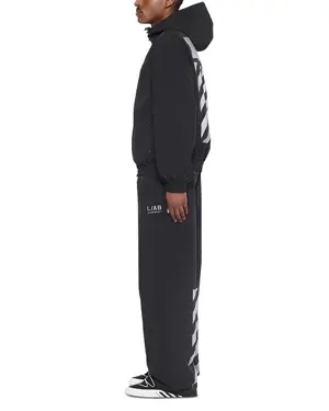Off-White Relaxed Fit Reflective Diagonal Graphic Logo Track Pants