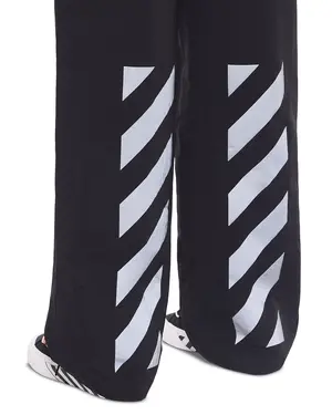 Off-White Relaxed Fit Reflective Diagonal Graphic Logo Track Pants