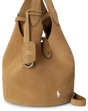 Polo Ralph Lauren Polo Play Small Suede Tote Bag