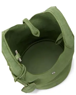 Polo Ralph Lauren Small Suede Tote Bag - Dark Green