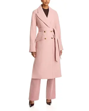 Veronica Beard Frattini Wool Blend Dickey Coat - Deep Petal