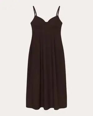 CO Tton Poplin Bustier Midi Dress