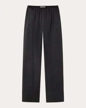 Co Silk Straight-leg Pull-on Pants