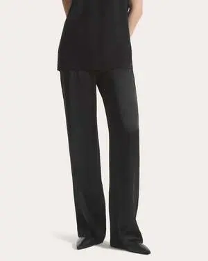 Co Silk Straight-leg Pull-on Pants