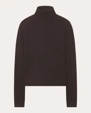 Co Fine Cashmere Slim Turtleneck - Brown
