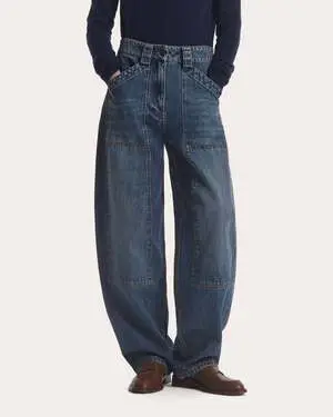 Co Patch Pocket Barrel Jeans