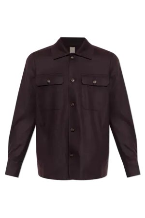 Eleventy Shirt With Pockets - Brown