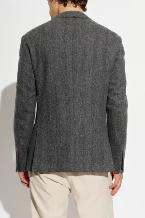 Eleventy Herringbone Patterned Blazer