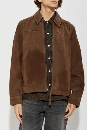 ALLSAINTS Rhone' Suede Jacket With Collar