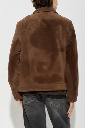 ALLSAINTS Rhone' Suede Jacket With Collar