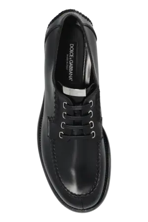 Dolce & Gabbana Leather Shoes With Logo