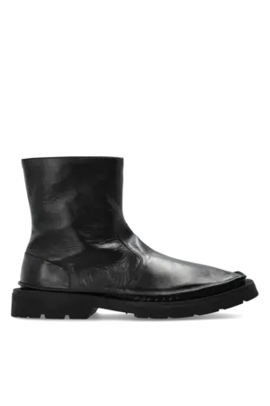 MAISON MARGIELA Leather Ankle Boots - Black