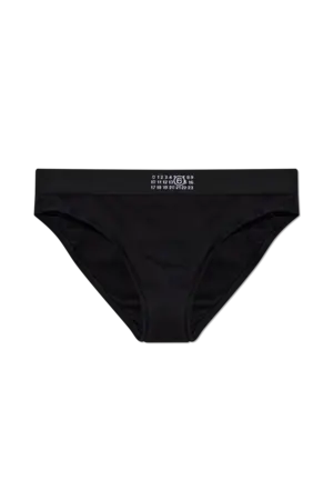 MAISON MARGIELA Briefs With Logo - Black