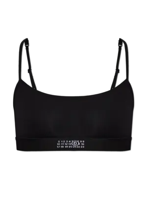 MAISON MARGIELA Logo Bra - Black