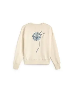 THINKING MU Ecru Dandelion Jodie Sweatshirt