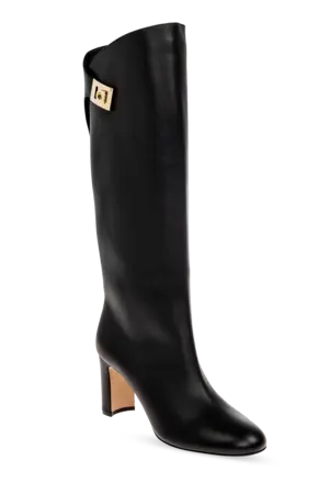 FERRAGAMO Elli" Leather Heeled Boots