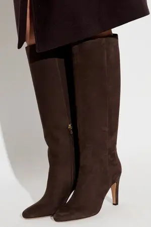 FERRAGAMO Suede Heeled Boots 'nylu