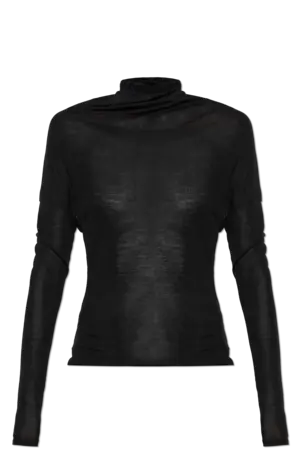 Victoria Beckham Long Sleeve Top - Black
