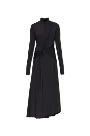 Victoria Beckham Asymmetrical Dress With A Turtleneck