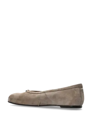 MAISON MARGIELA Suede Ballet Flats With 'tabi' Cut-out