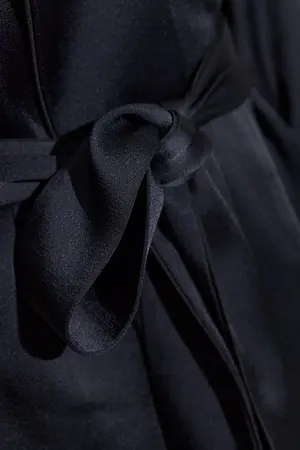 Victoria Beckham Satin Blazer With Belt