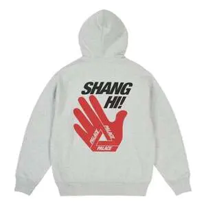 PALACE Shanghai Hoodie - Grey Marl