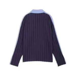 PUMA Relaxed Long Sleeve Polo - Deep Plum