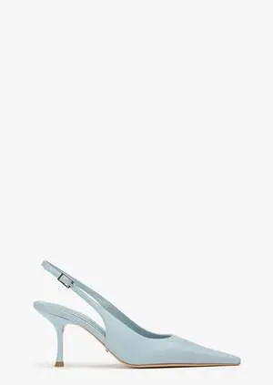TONY BIANCO Dixie Leather Slingback Heel - Sky Nappa