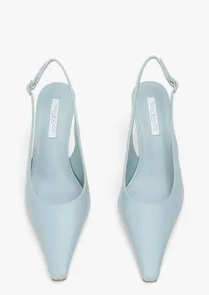 TONY BIANCO Dixie Leather Slingback Heel - Sky Nappa
