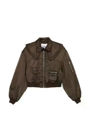 AUTRY Ruffled-detail Pocket Jacket