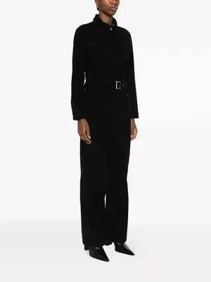 HOMAGE Belted Corduroy Jumpsuit