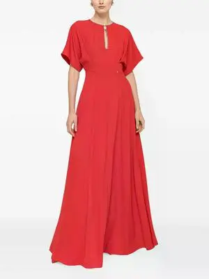 NISSA Crystal-details Maxi Dress - Red